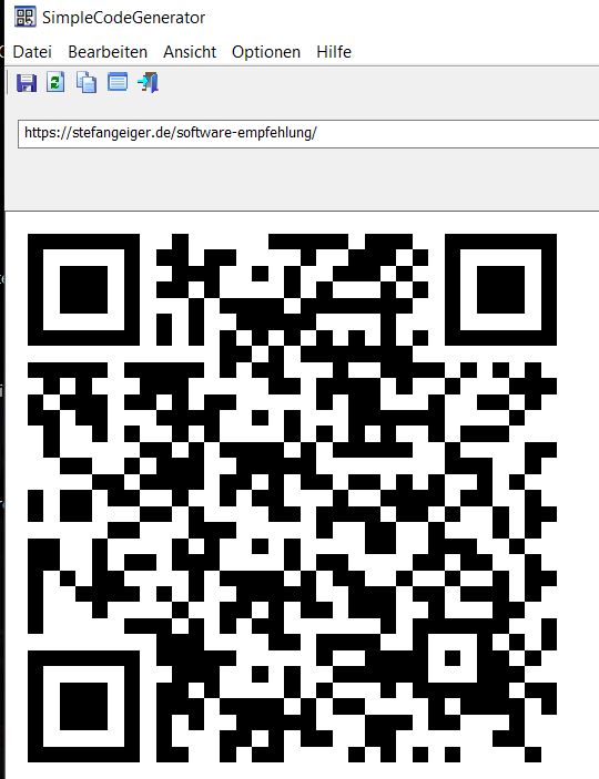 QR-Code Generator - selbst erstellen - Stefan Geiger